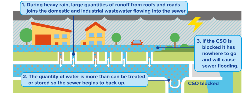 Sewage discharges to rivers and the sea